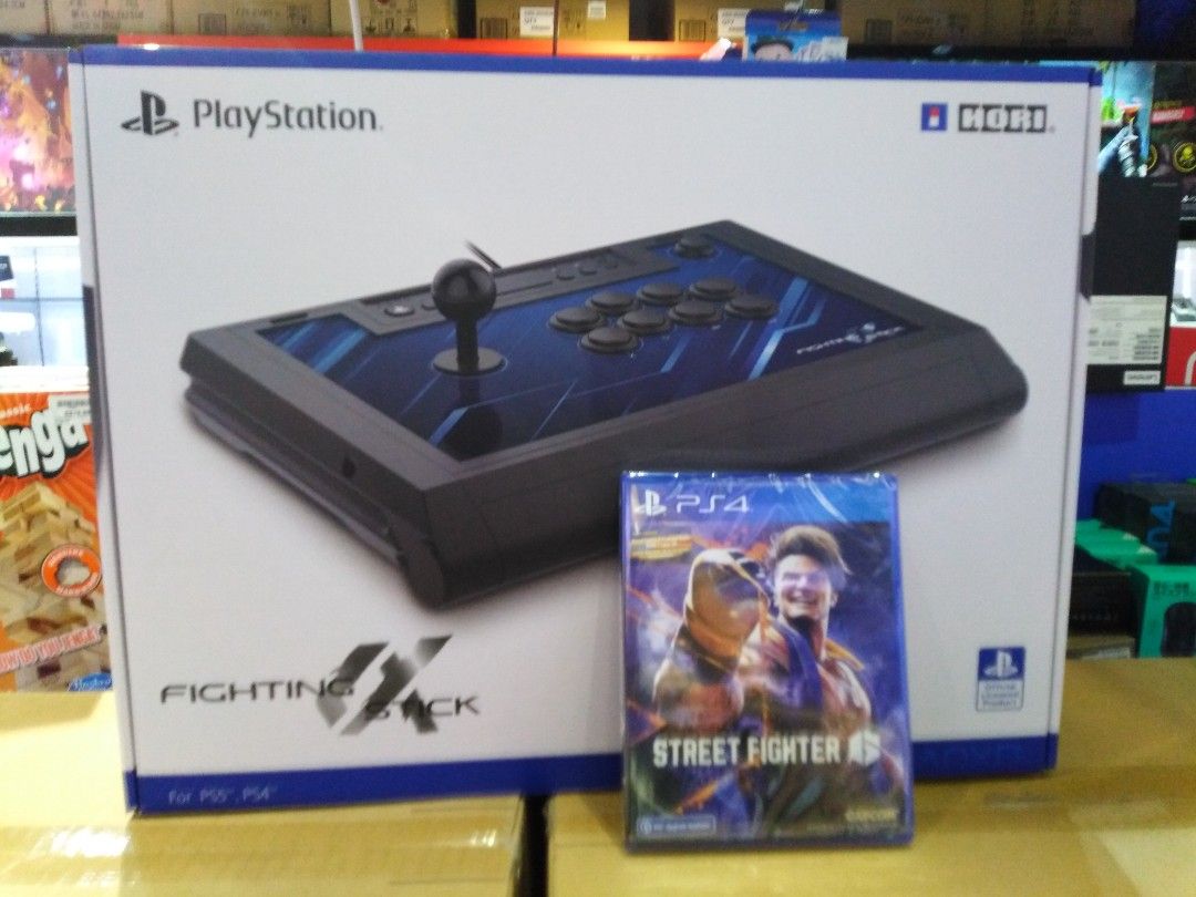 Hori Fight stick SPF-013A with street fighter 6 ps4, Video Gaming ...