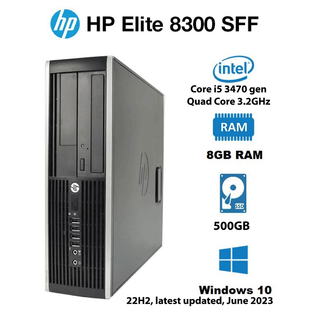 HP EliteDesk 8300 SFF PC Desktop CPU Windows 10, Computers & Tech ...