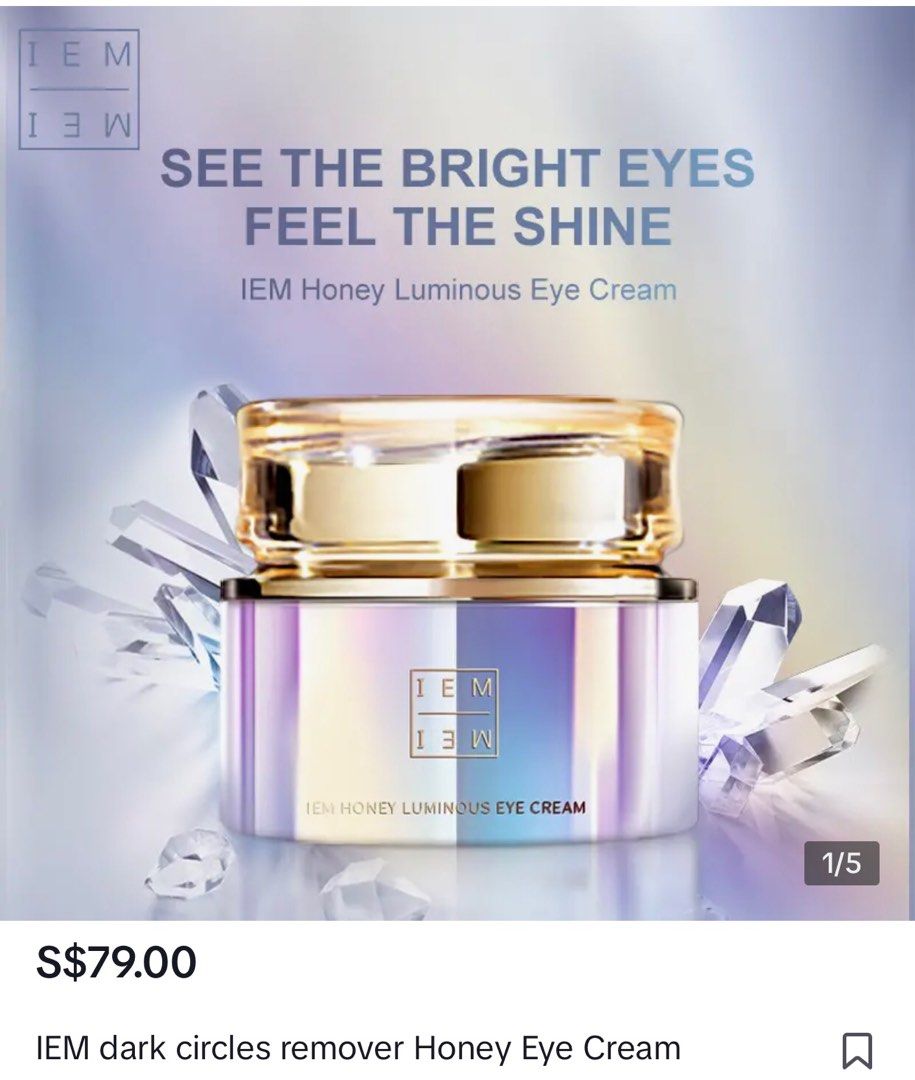 IEM HONEY EYE CREAM ( dark circle remover eye cream), Beauty & Personal ...