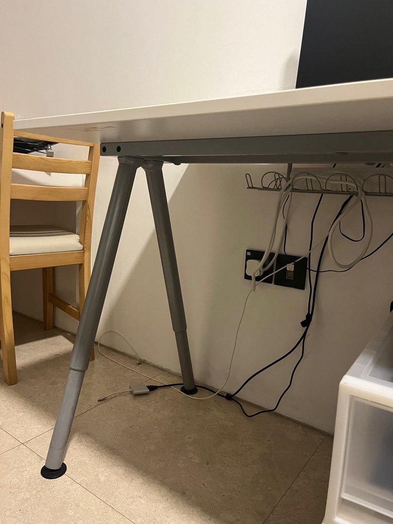 Ikea Study Table / Ikea Computer Table Adjustable, Furniture & Home ...