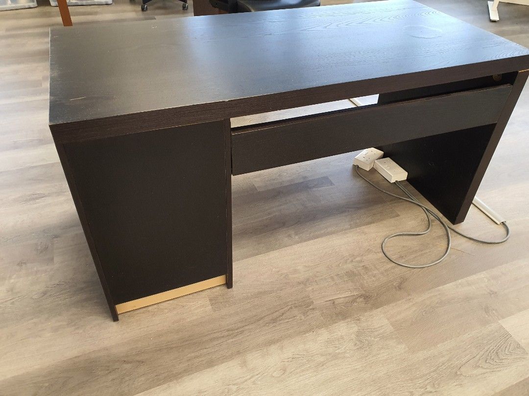 IKEA Study Table (Black), Furniture & Home Living, Furniture, Tables ...