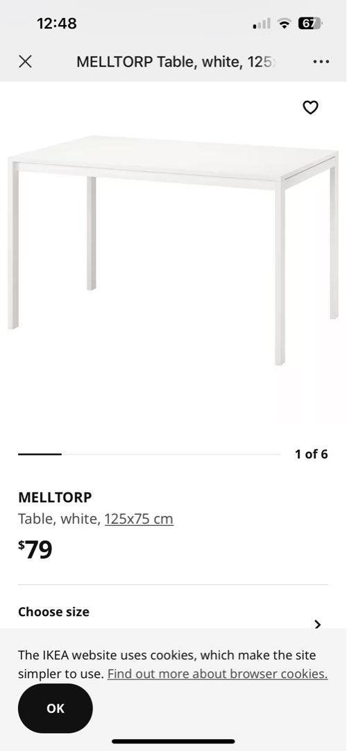 IKEA Table, Furniture & Home Living, Furniture, Tables & Sets on Carousell