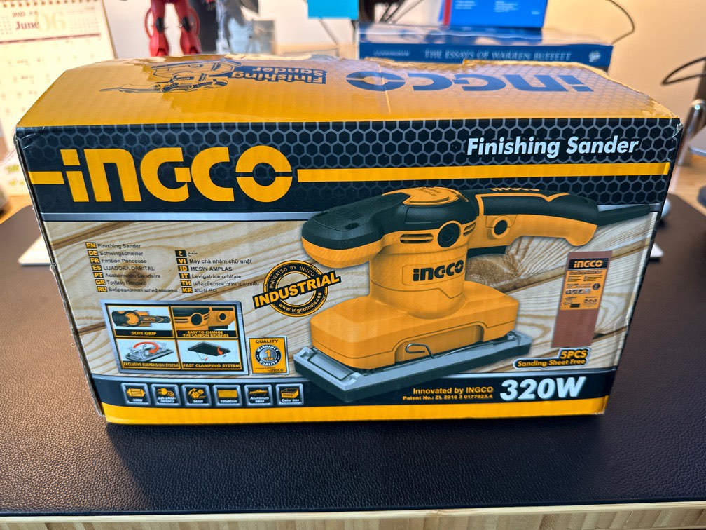 INGCO Finishing Sander 320W, Furniture & Home Living, Home Improvement ...