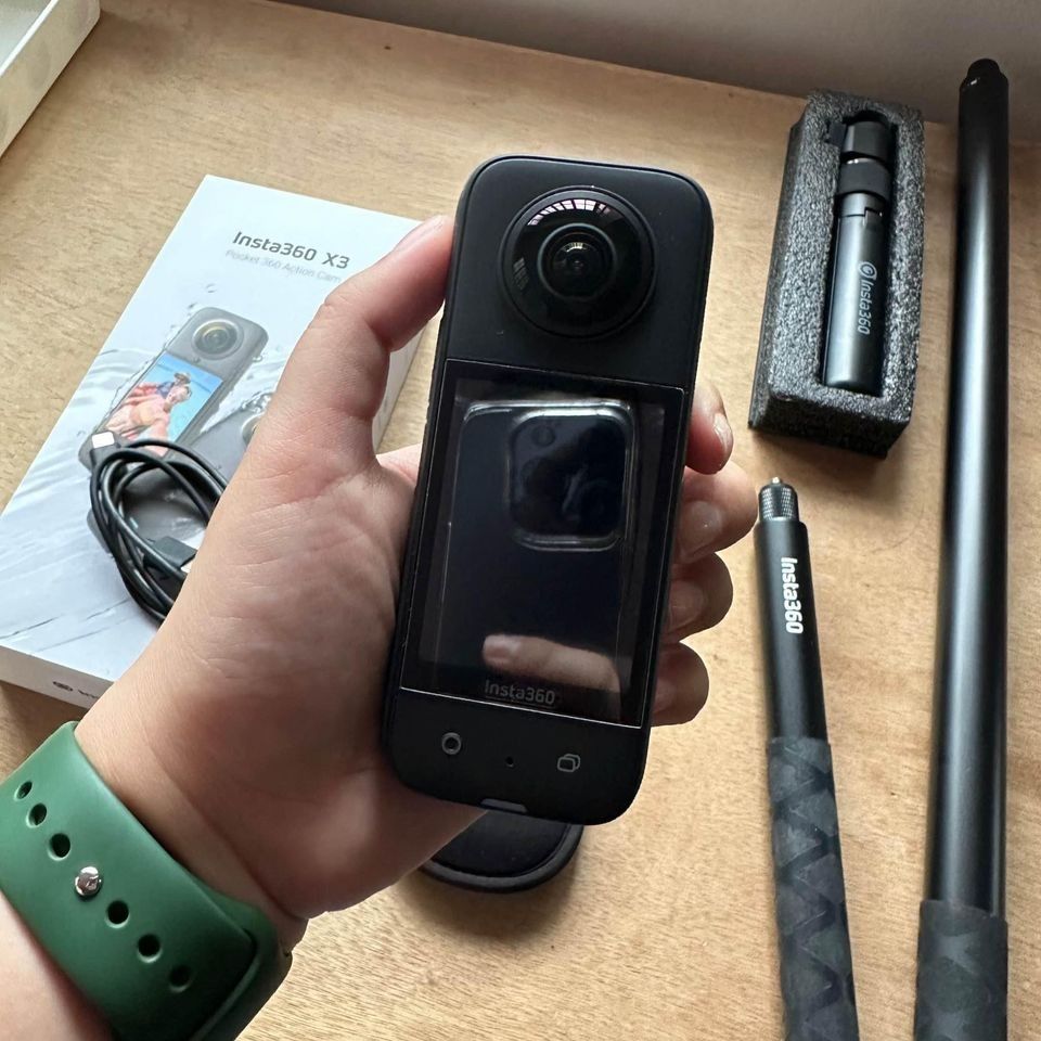 Insta360 X3 with Bullet Time Kit, Photography, Video Cameras on Carousell