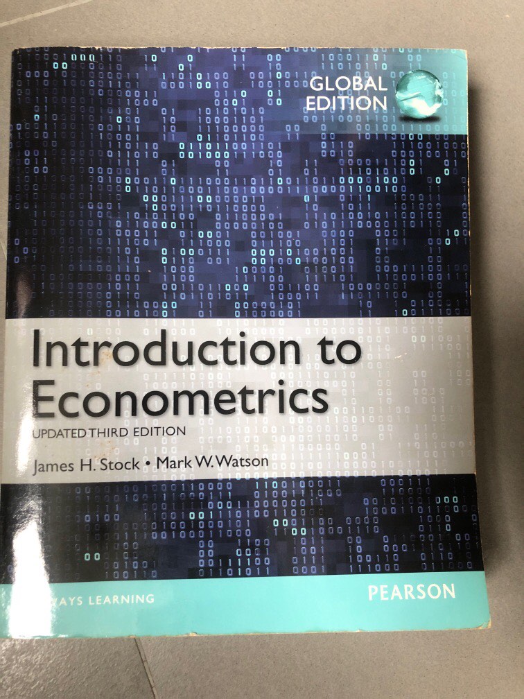 Introduction Of Econometrics Updated 3rd Edition By Stock And Watson