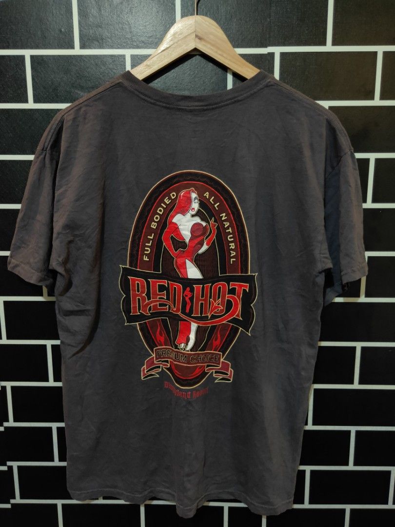 Jessica Rabbit Red Hot Disneyland T-shirt, Men's Fashion, Tops & Sets ...