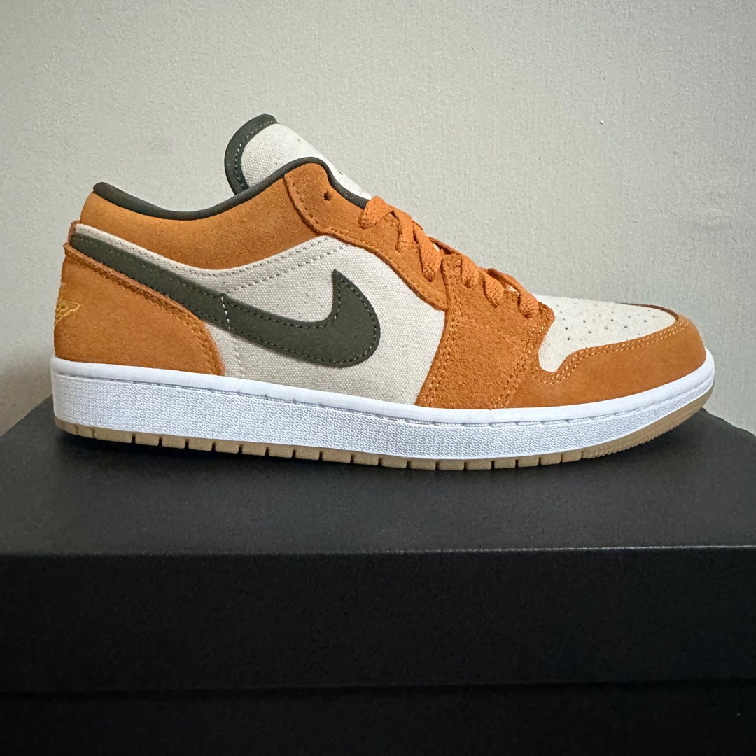 Jordan 1 Low SE Light Curry, Men's Fashion, Footwear, Sneakers on Carousell