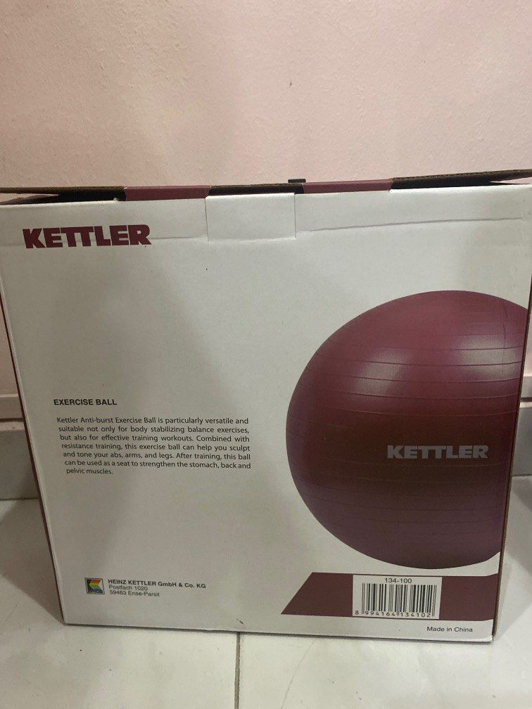 Kettler Exercise Ball 55cm, Sports Equipment, Exercise & Fitness ...