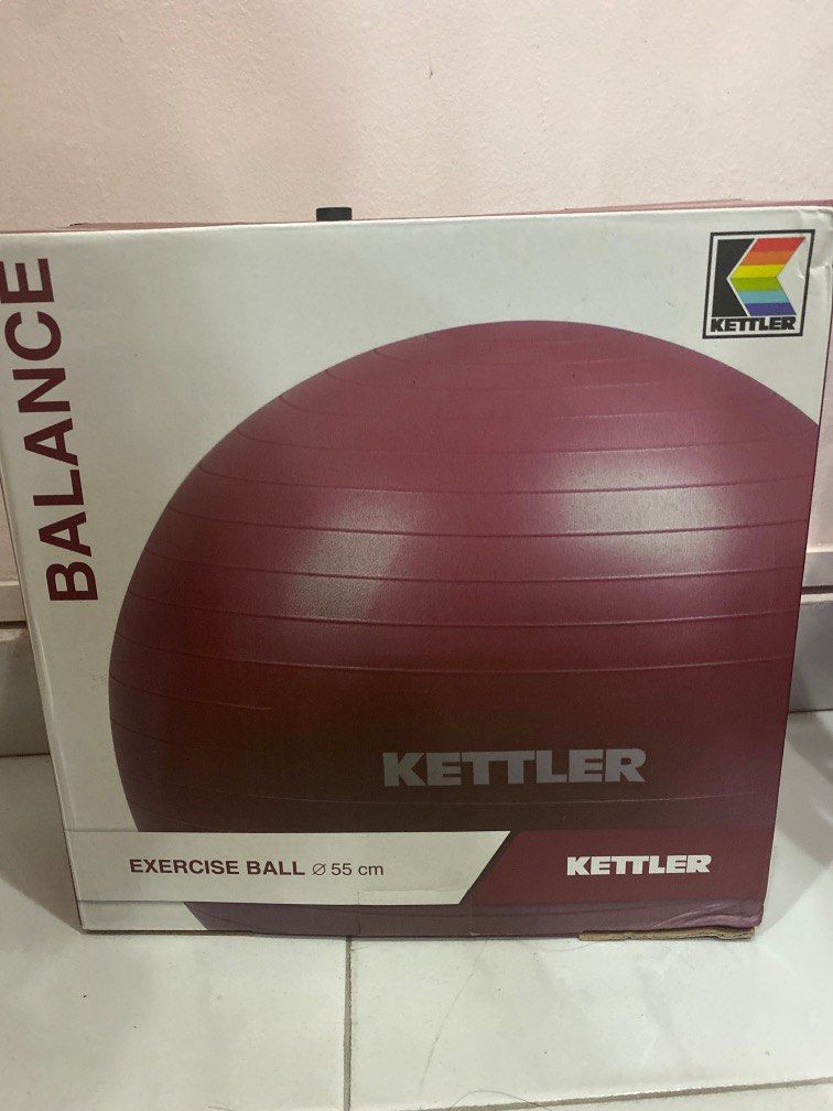 Kettler Exercise Ball 55cm, Sports Equipment, Exercise & Fitness ...