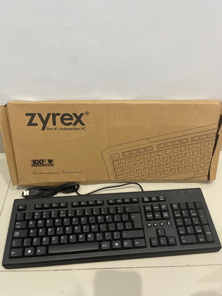 Keyboard zyrex, Elektronik, Bagian Komputer & Aksesoris di Carousell