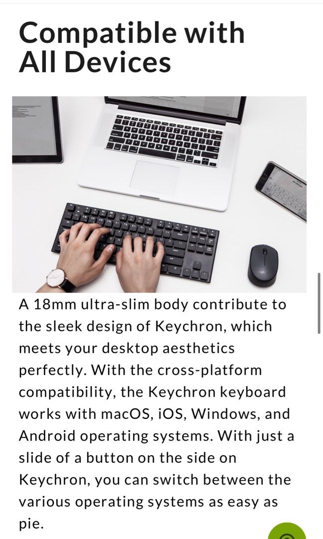 [Brand new in box] Keychron keytron K1 mechanical keyboard, Computers ...