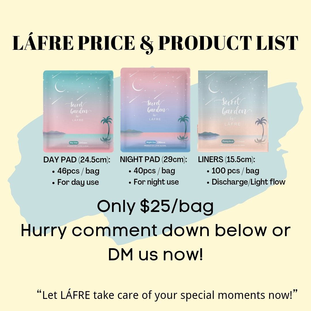 Lafre Premium Sanitary Pad, Beauty & Personal Care, Sanitary Hygiene on ...