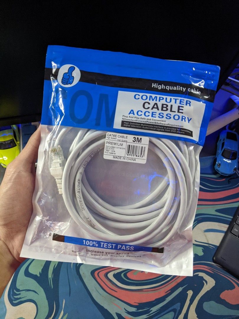 Lan Cable Ethernet 3M, Computers & Tech, Parts & Accessories ...