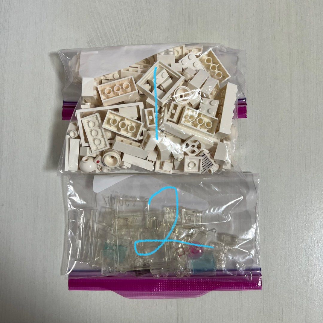 LEGO BRICKS White & Transparent colours, Hobbies & Toys, Toys & Games ...