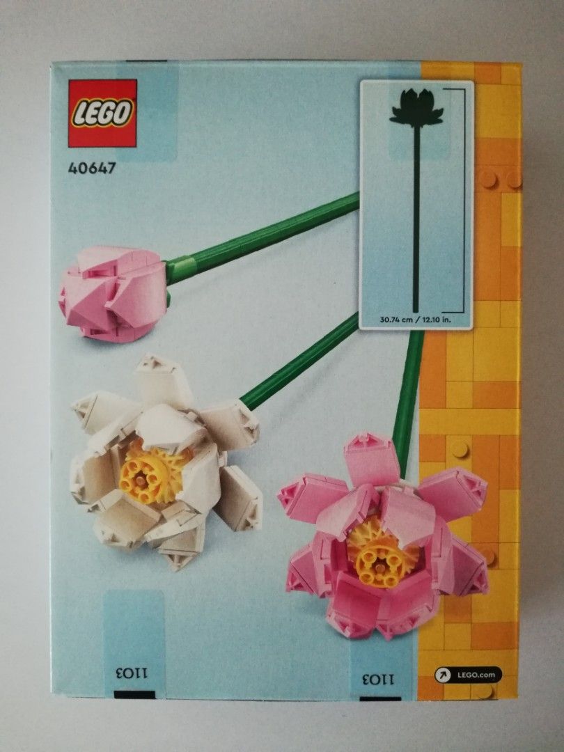Lego 40647 Lotus flowers, Hobbies & Toys, Toys & Games on Carousell