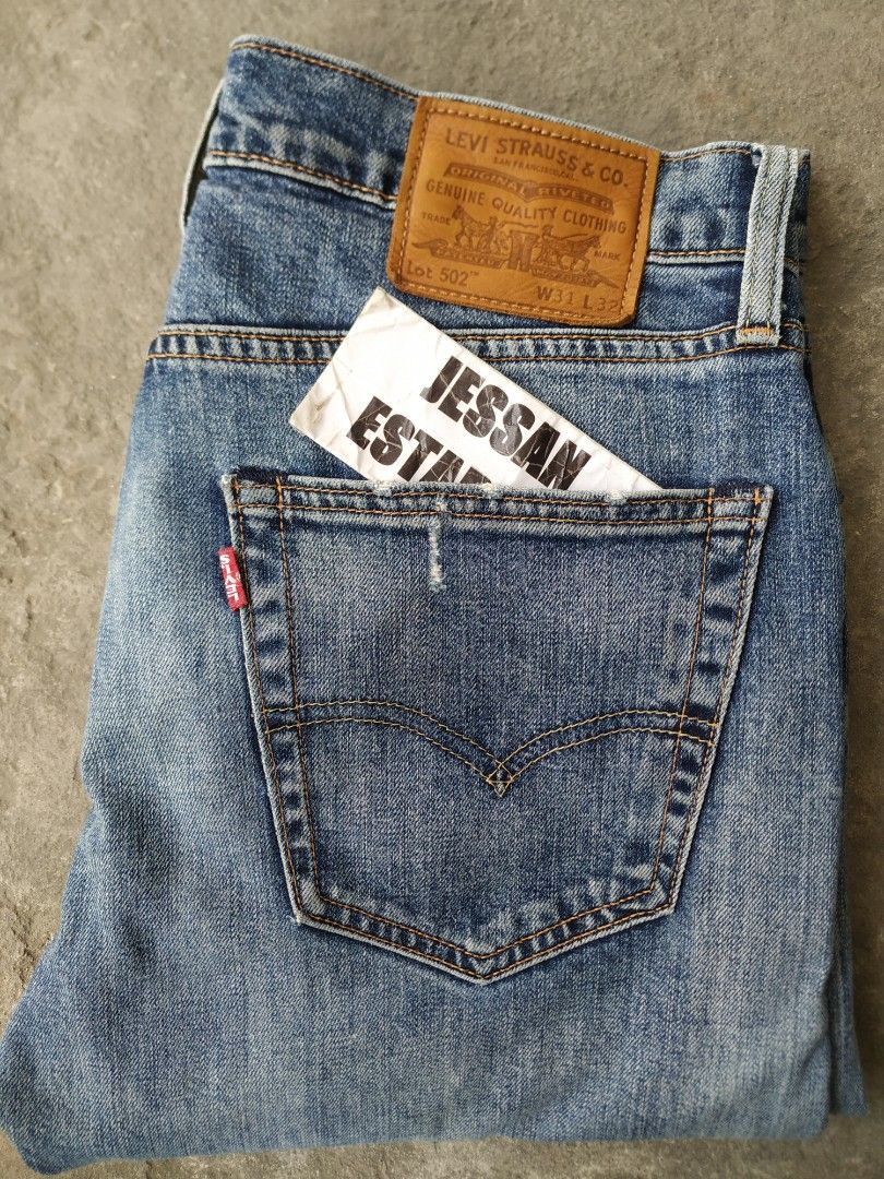 Levi's Lot 502 Selvedge Premium Waterless Tapered Fit Denim Jeans, Big ...