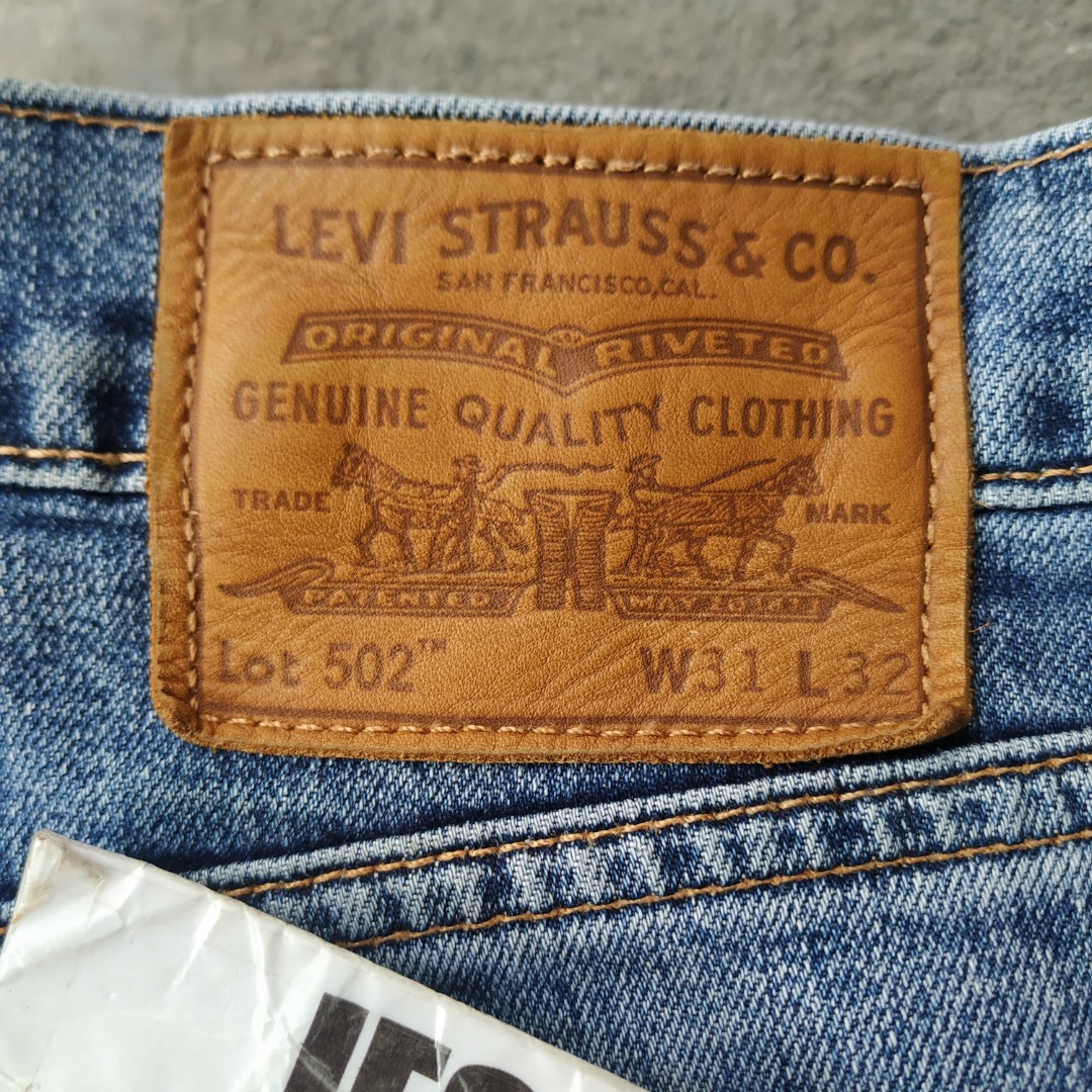 Levi's Lot 502 Selvedge Premium Waterless Tapered Fit Denim Jeans, Big ...