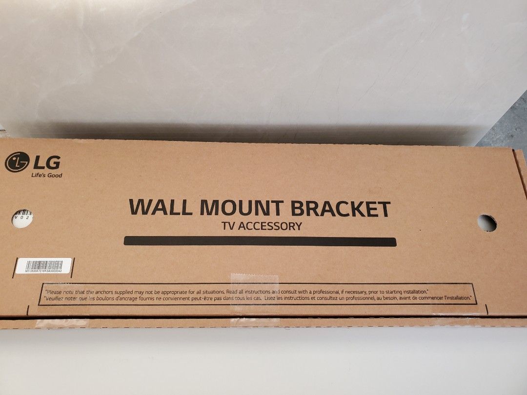 LG TV Wall mount bracket Zero Gap Flush Fit, TV & Home Appliances, TV ...