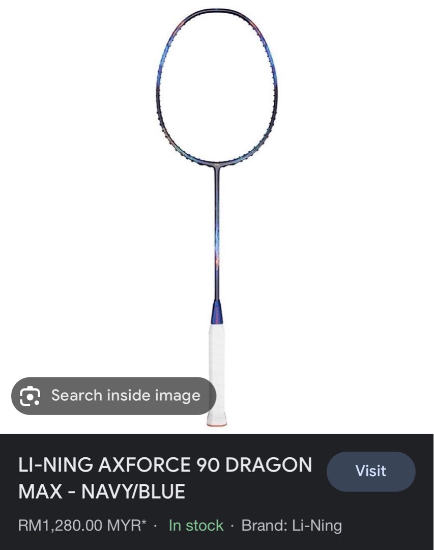 Li-Ning axforce 90 dragon max, Sports Equipment, Sports & Games, Racket ...