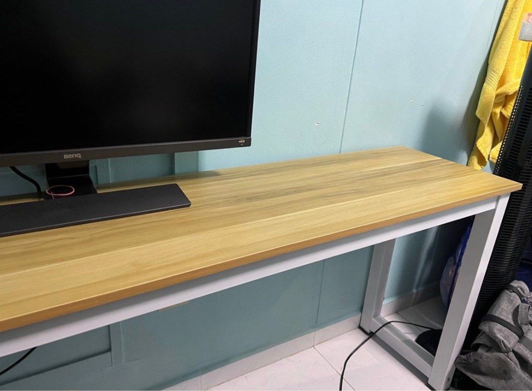 Long study table, Furniture & Home Living, Furniture, Tables & Sets on ...