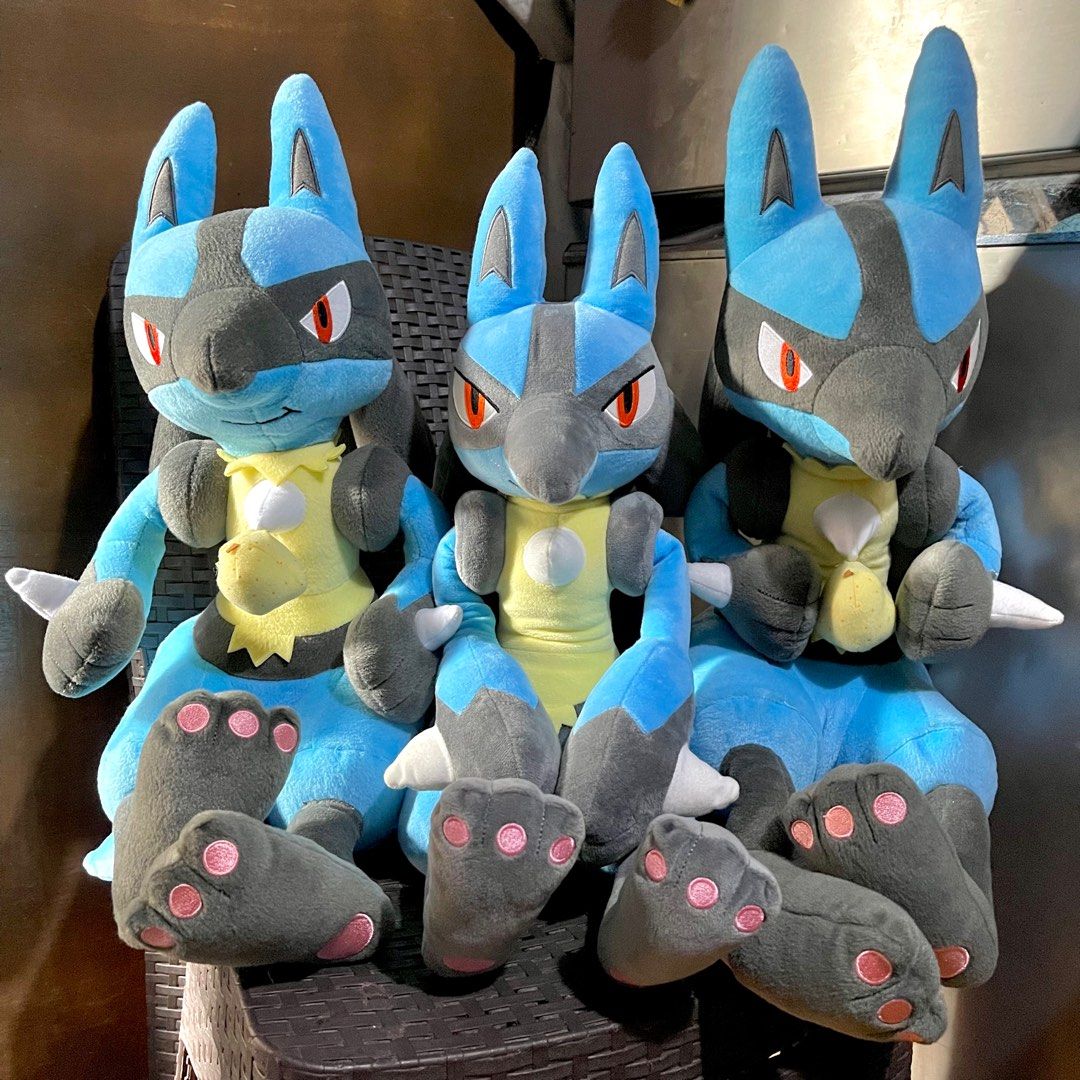 LUCARIO LARGE PLUSH on Carousell
