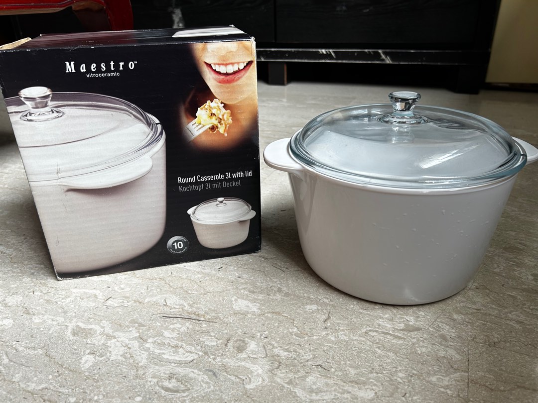 maestro vitroceramic 3l cooking pot ceramic, Furniture & Home Living ...