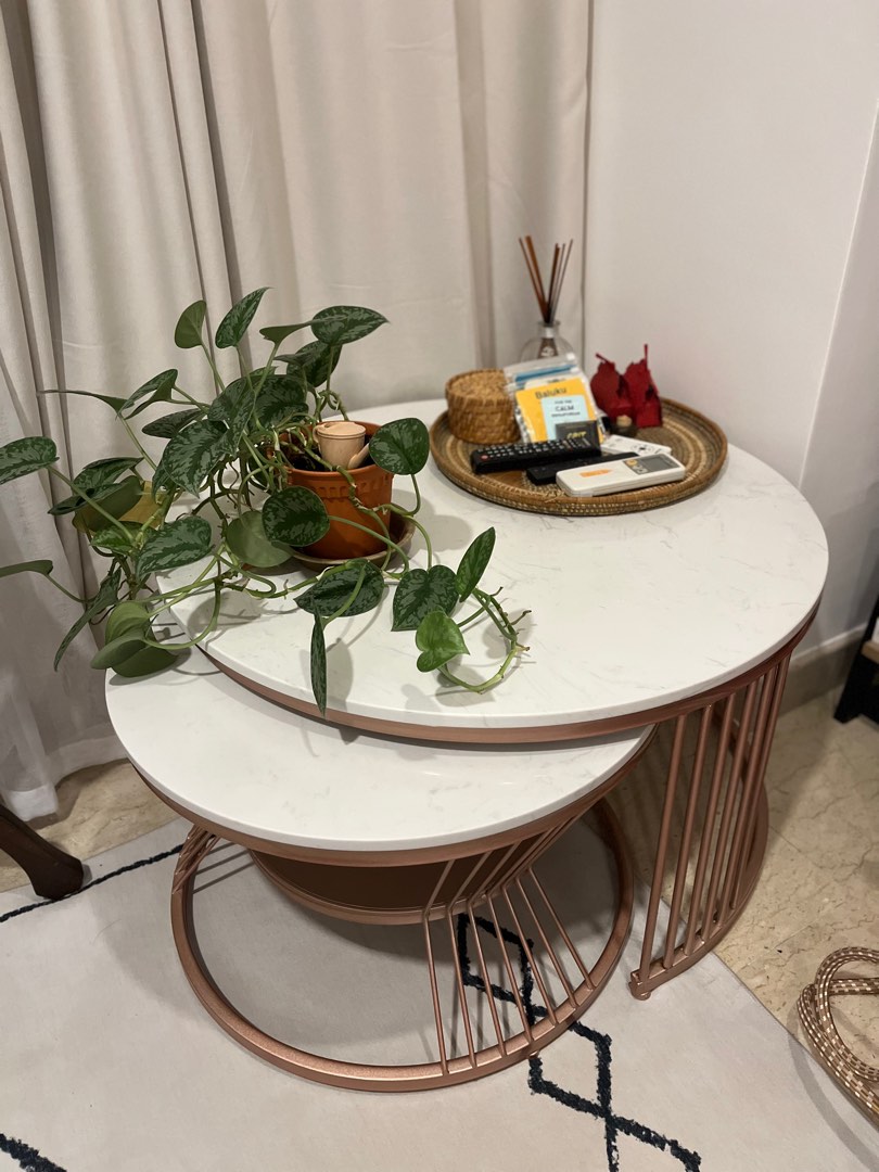 Marble like coffee table, Furniture & Home Living, Furniture, Tables ...