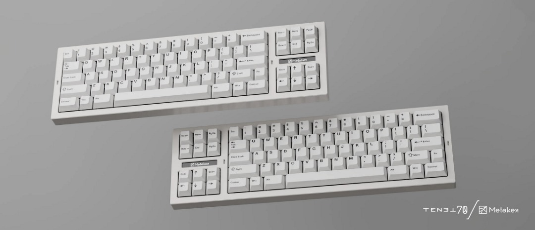 Metakey Tenet 70% R2 Mechanical Keyboard + Extra PCB (BIANCO with ...