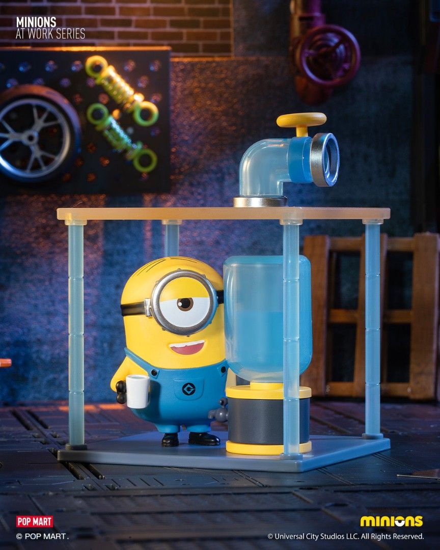 [FULL SET SEALED BOX] Minions At Work Series [PO] POP MART, Hobbies ...