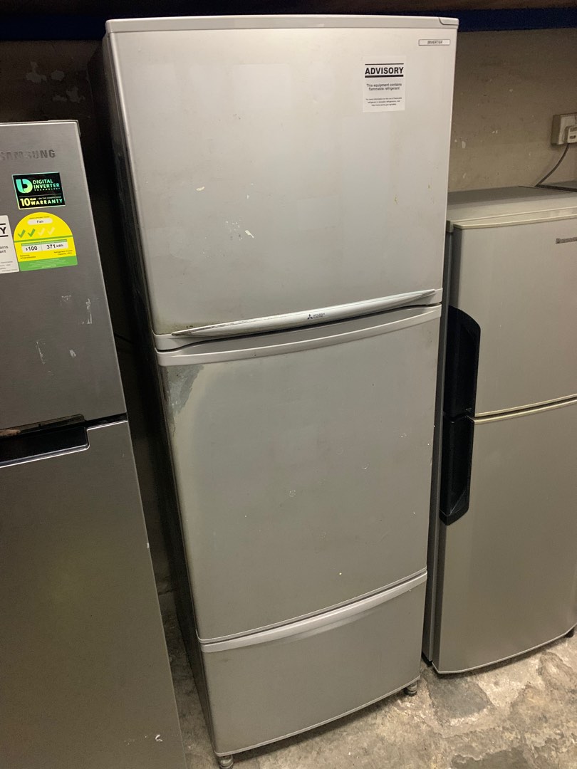 Mitsubishi 3Ticks 3Door Inverter Fridge, 342L, TV & Home Appliances ...