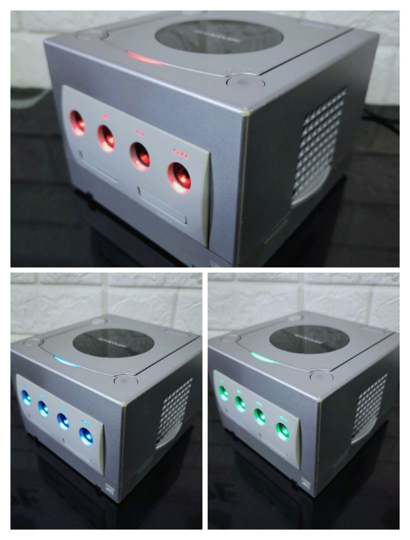 Modified Nintendo GameCube Platinum PicoBoot 64GB Full of GameCube ...