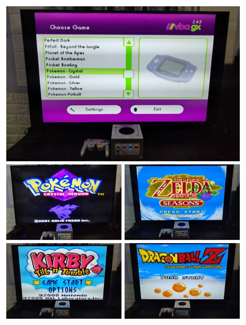 Modified Nintendo GameCube Platinum PicoBoot 64GB Full of GameCube ...