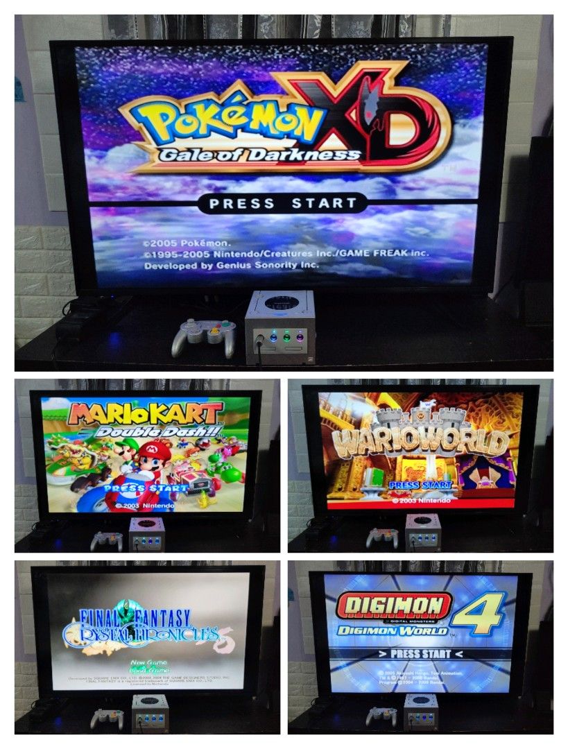 Modified Nintendo GameCube Platinum PicoBoot 64GB Full of GameCube & Retro Games Bundle on Carousell