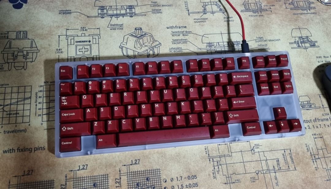 Monokei Kage SE Keyboard (Frost White, WKL), Computers & Tech, Parts ...