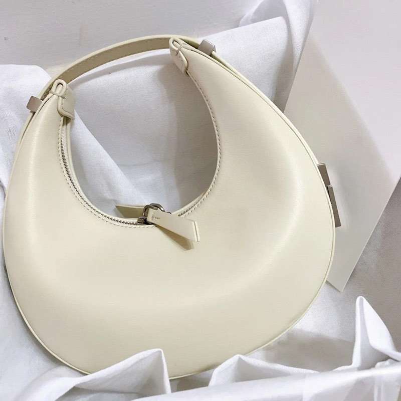 Moon shape bag in cream white, Women's Fashion, Bags & Wallets ...