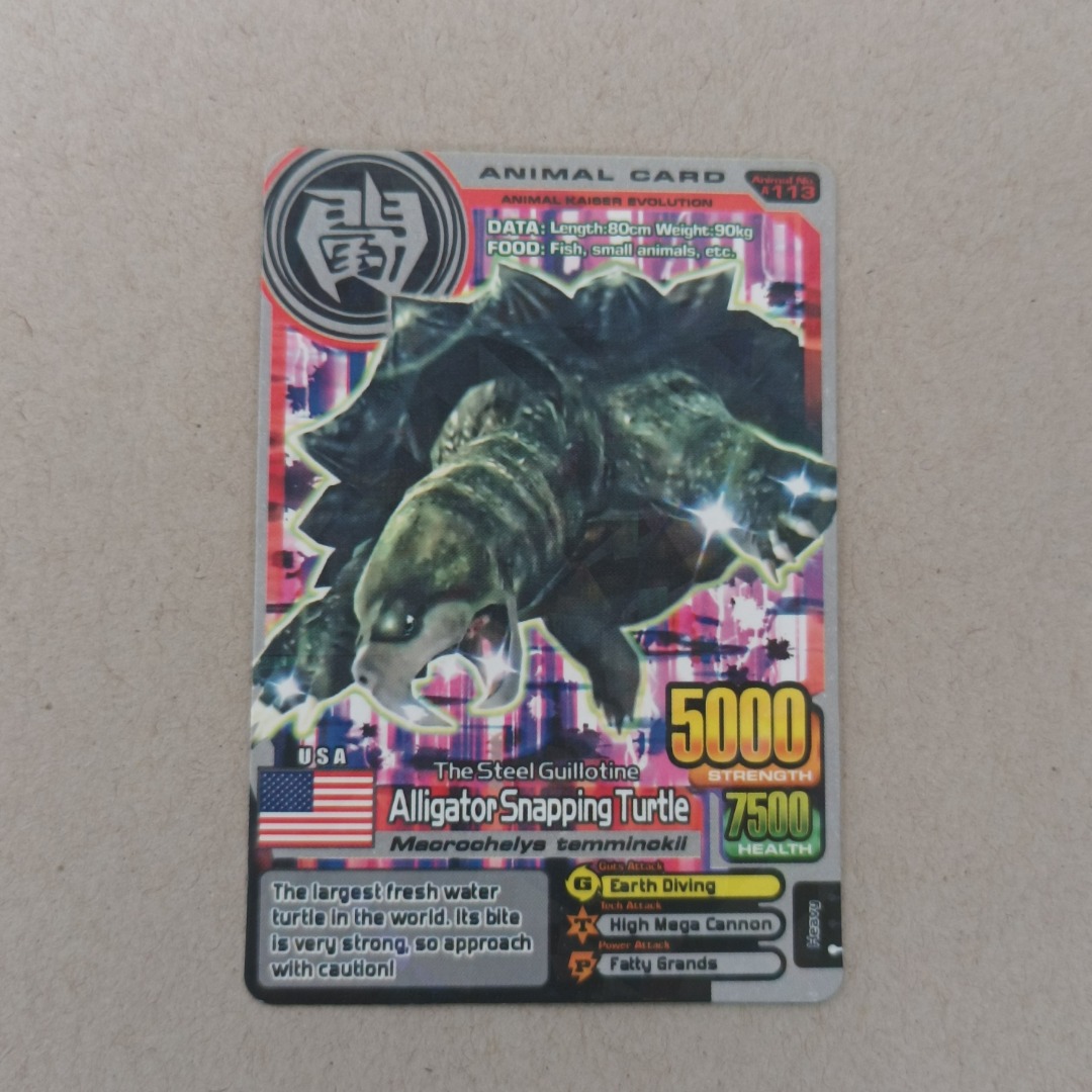 Namco Bandai Games inc - Kartu Animal Kaiser Alligator Snapping Turtle, Toys & Collectibles ...