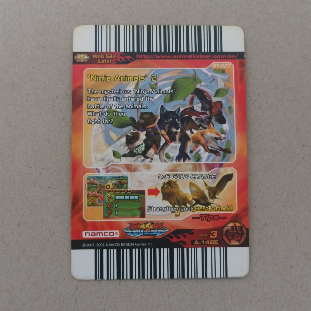 Namco Bandai Games inc - Kartu Animal Kaiser Axolotl, Toys & Collectibles, Permainan Papan ...