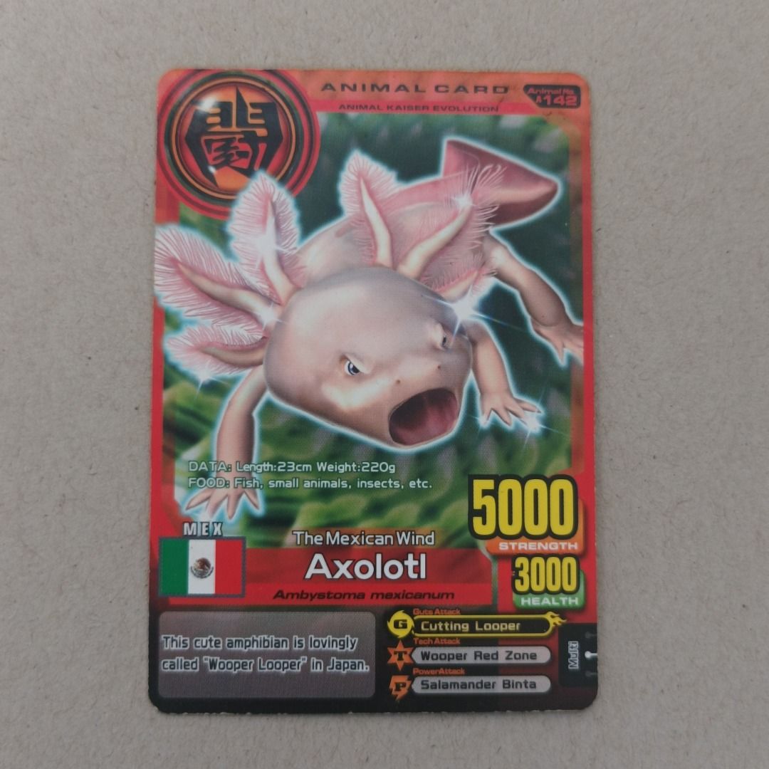 Namco Bandai Games inc - Kartu Animal Kaiser Axolotl, Toys & Collectibles, Permainan Papan ...