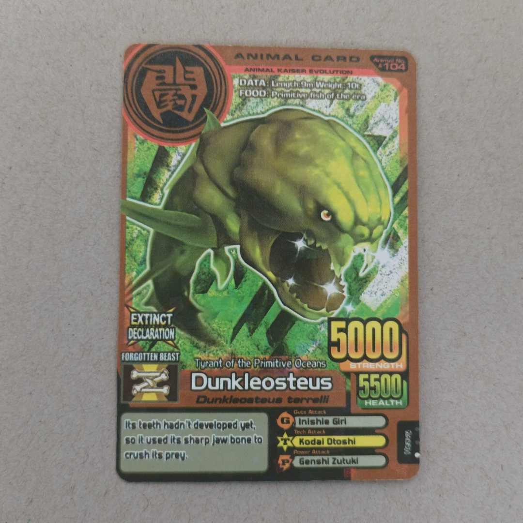 Namco Bandai Games inc - Kartu Animal Kaiser Dunkleosteus, Toys ...