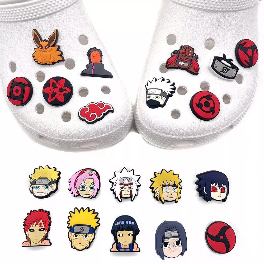 NARUTO CROCS SHOE CHARM KAKASHI SASUKE, Hobbies & Toys, Memorabilia ...