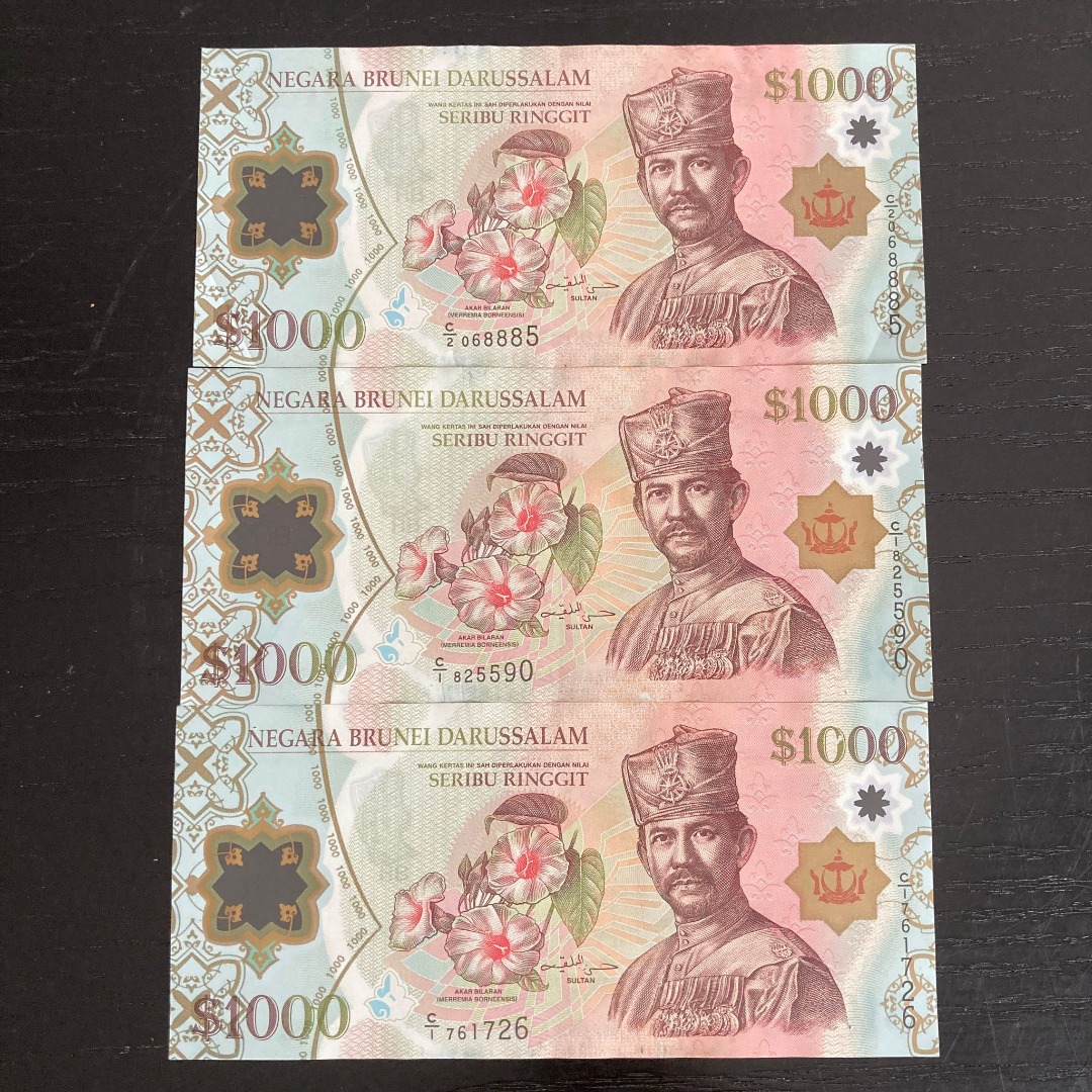 New Brunei $1,000 Note, Hobbies & Toys, Memorabilia & Collectibles ...
