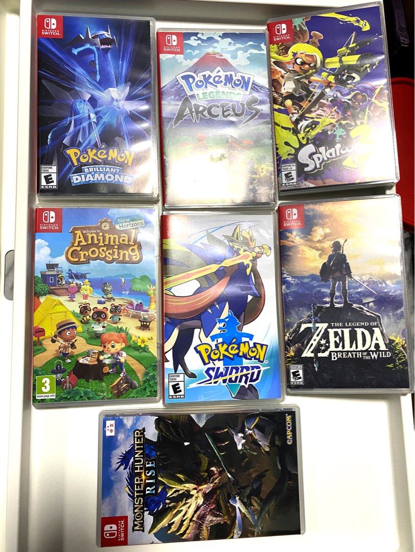 Nintendo Lite Switch Gaming Games Monster Hunter Animal Crossing ...