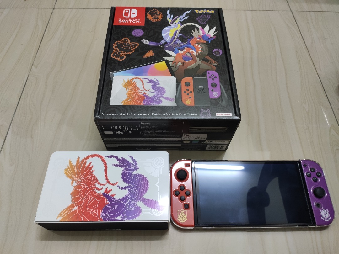 Nintendo Switch OLED Limited Edition Pokemon SV + Pokemon Violet ...