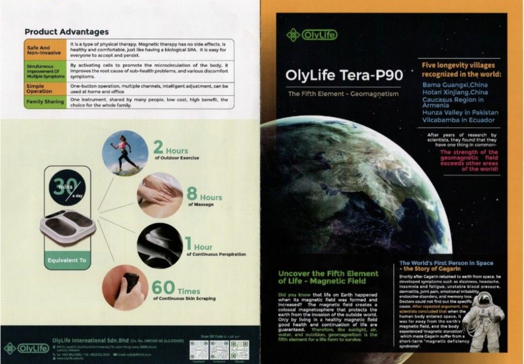 OlyLife Tera P90 - Combination of Pulsed ElectroMagnetic Field Therapy ...