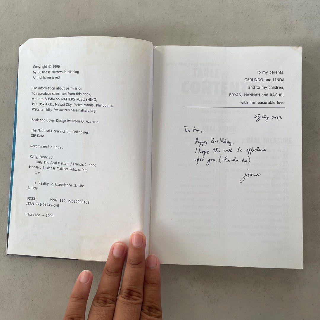 Only the Real Matters by Francis J. Kong on Carousell