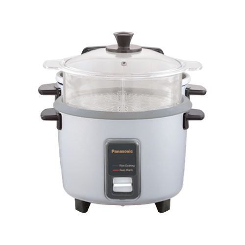 Panasonic SR-Y10FG 1L Rice Cooker With Steam Basket Silver WITH 1 YEAR ...