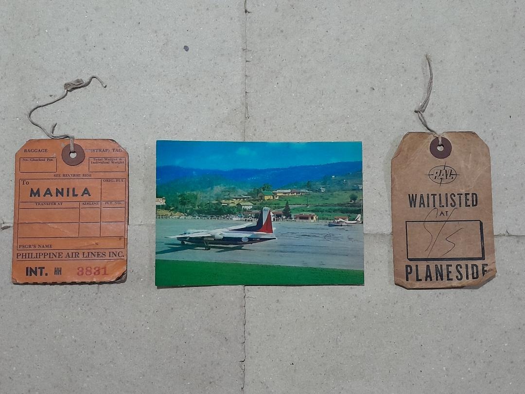 Philippine Airlines PAL Vintage 1967 Postcard, Passenger Tag and ...