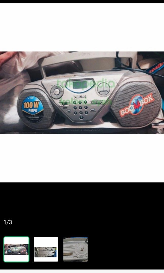 philips boombox radio tape vcd player, Musik & Media, CD, DVD & Lainnya ...