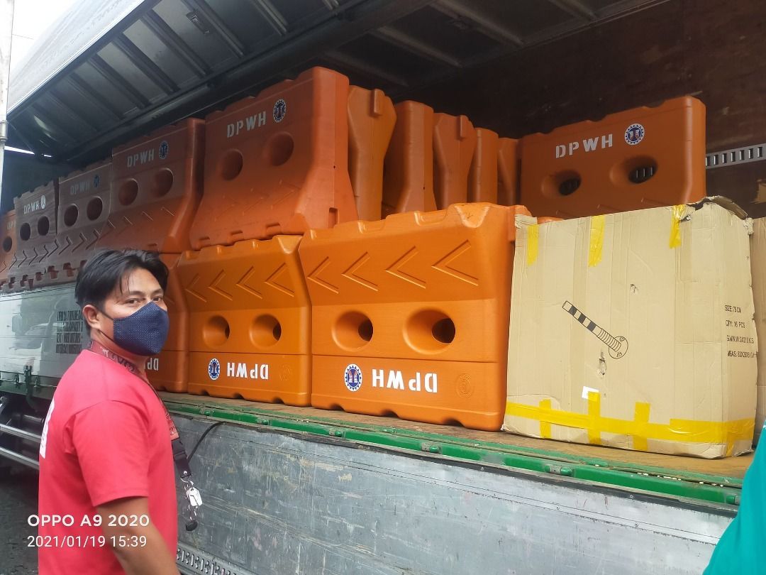plastic road barrier brb2 barrier on Carousell