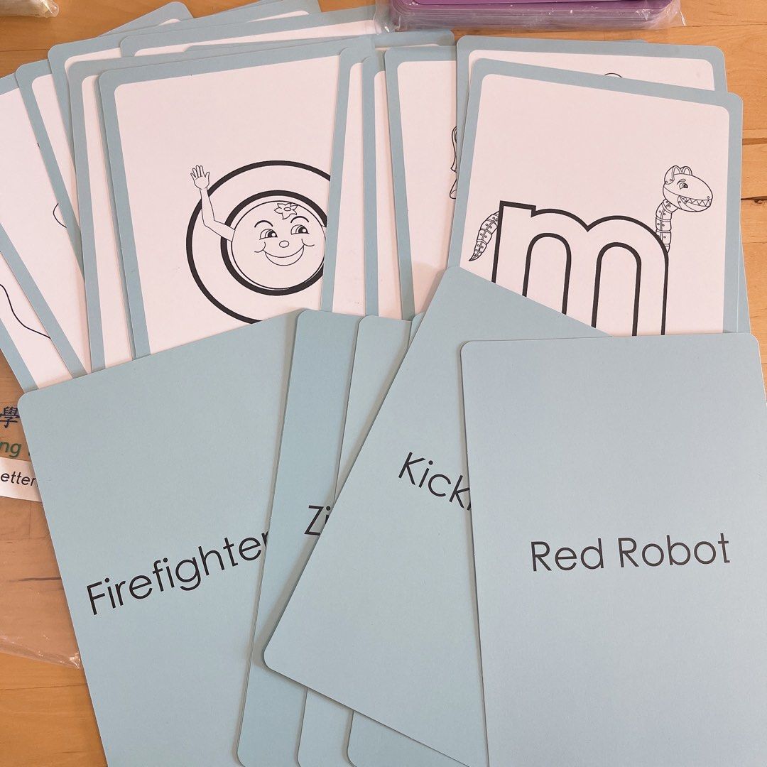 學之園PN教材 - 中文認字卡/英文字卡 English Word Card/Phonics Letterland Card/數字卡 ...